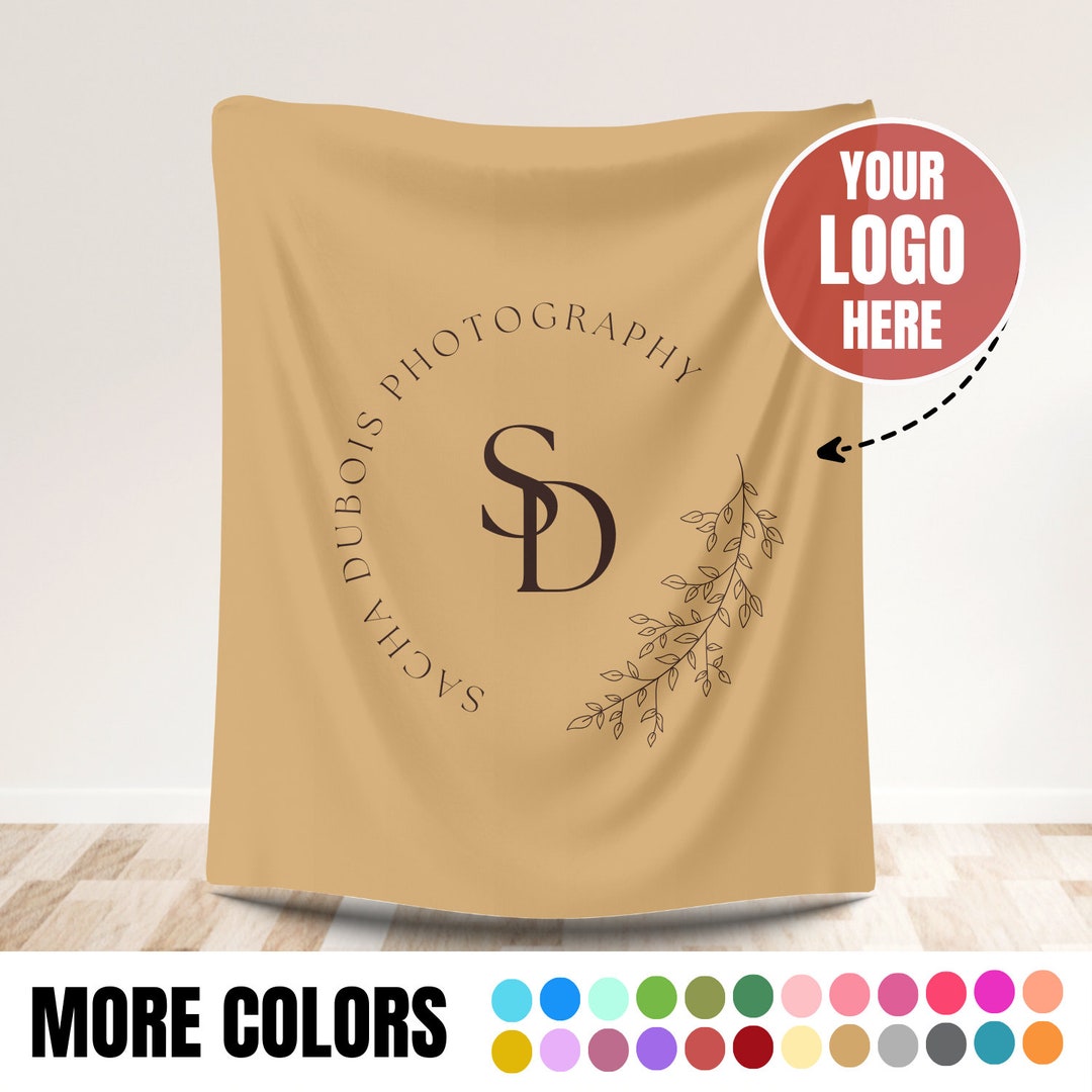 Personalized Logo Gift Company Logo Custom Blanket Personalized Gift ...