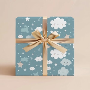 Boy Baby Shower Gift Wrap Baby Boy Gift Wrapping Paper Newborn Gift ...