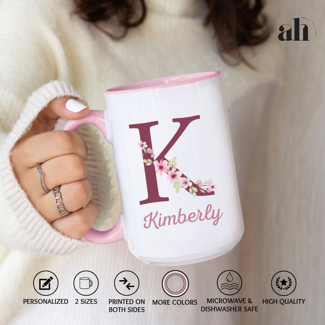Personalized Name Mug Custom Coffee Mug Custom Mug Name Initial ...
