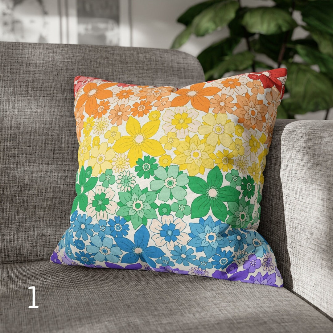 Pride Gifts LGBTQ Pride Decor Pillow Cover Rainbow Decor Pride Month ...
