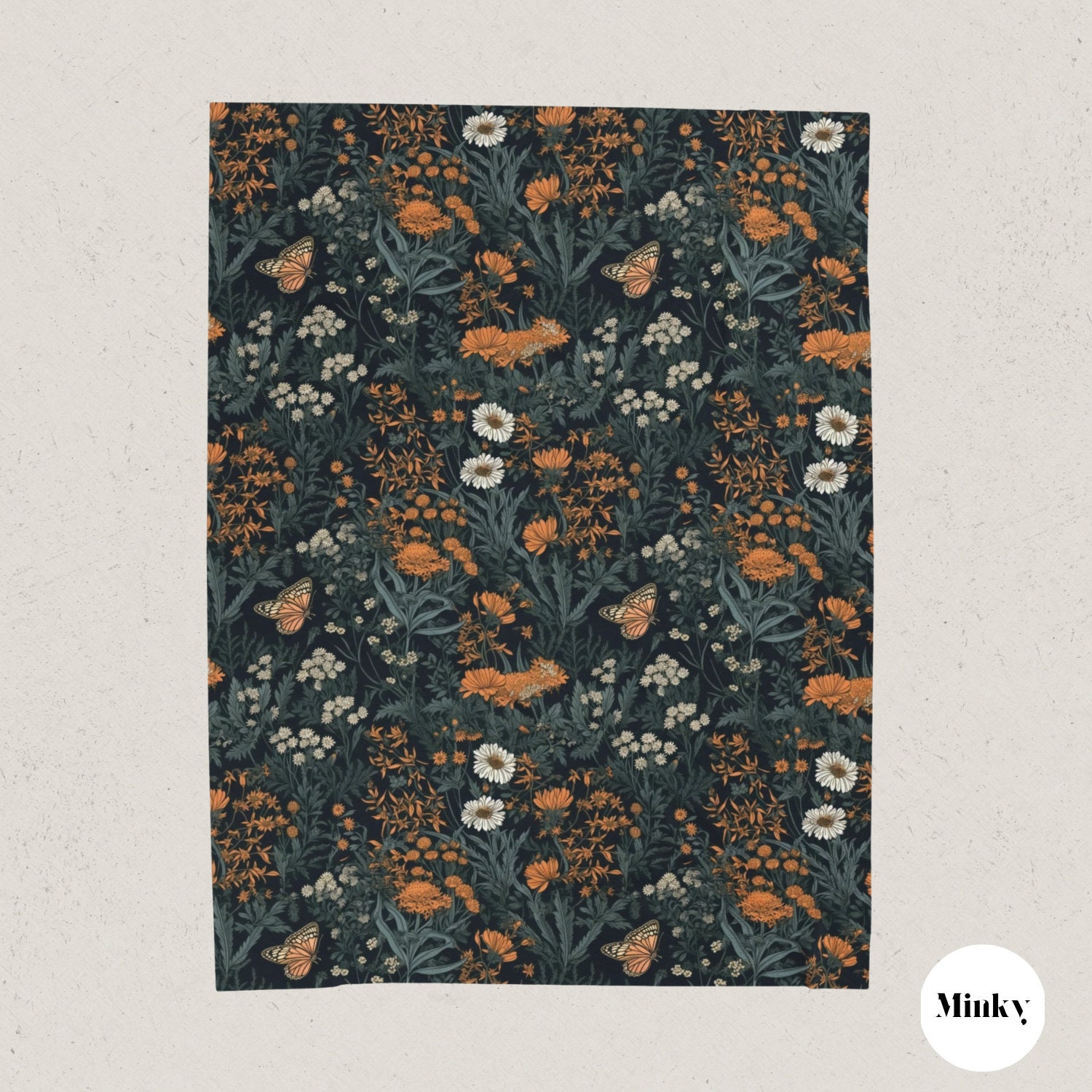 Cottagecore Decor Blanket Gift Vintage Cottagecore Flowers Blanket ...