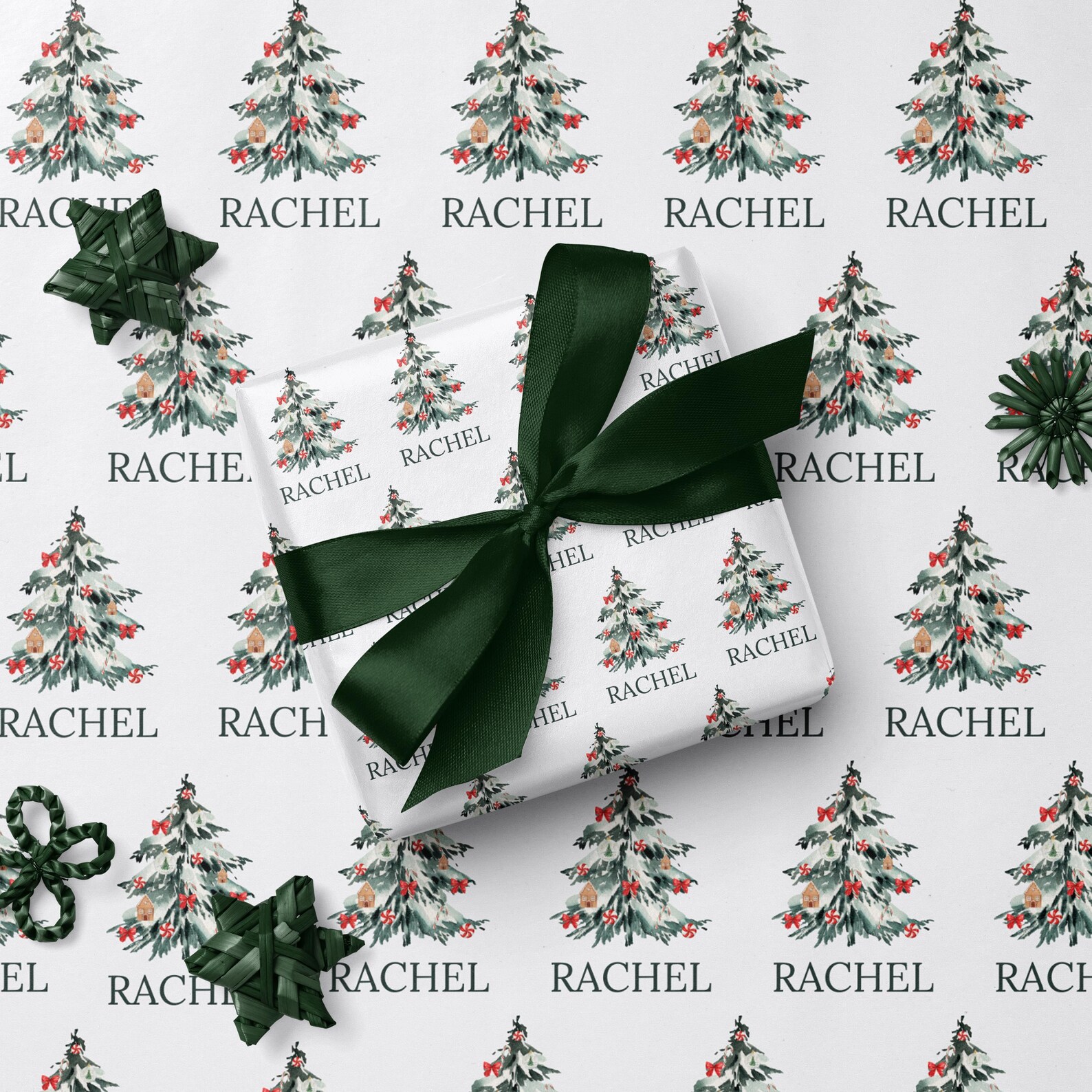 Custom Name Wrapping Paper Christmas Wrapping Paper Roll Custom ...