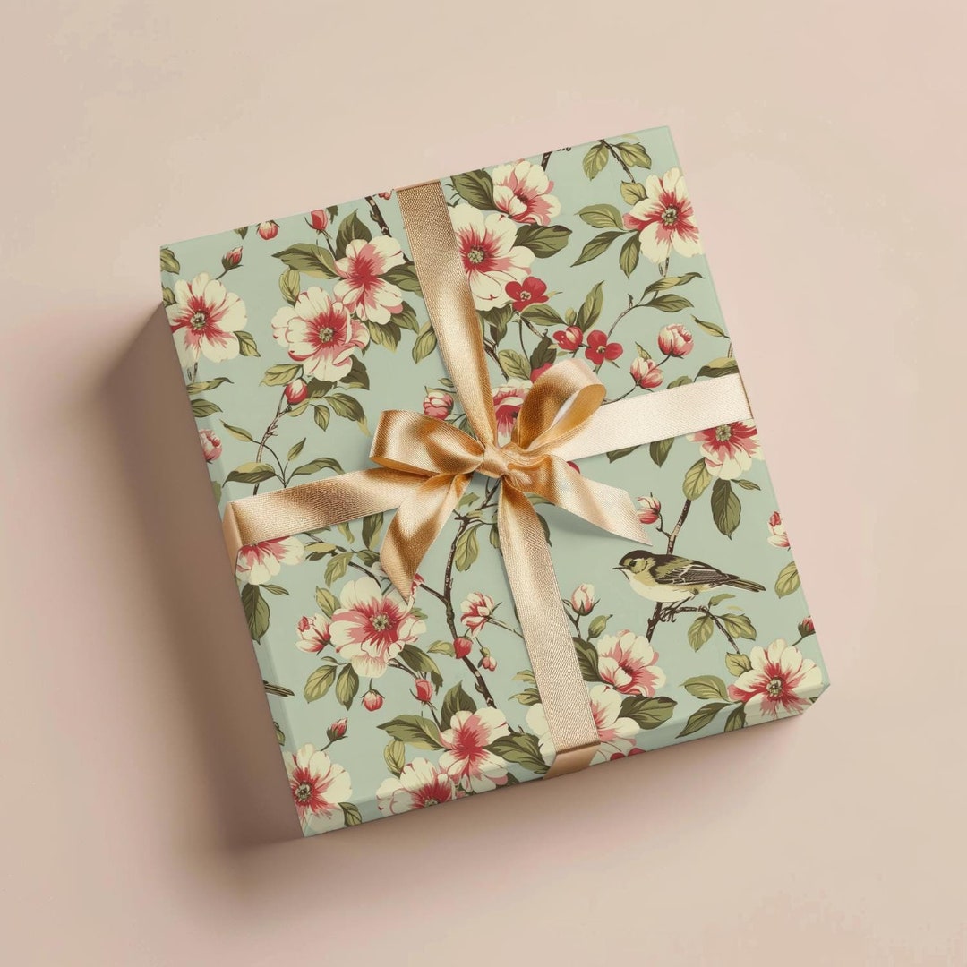 Chinoiserie Wrapping Paper Chinoiserie Gift Wrapping Paper Wedding Gift ...