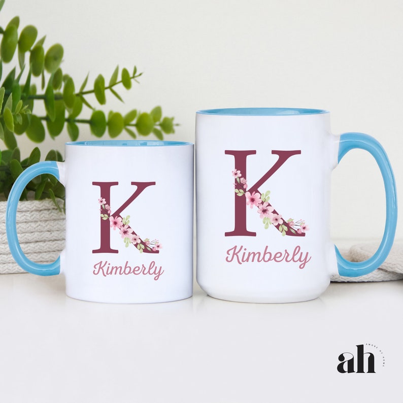 Personalized Name Mug Custom Coffee Mug Custom Mug Name Initial ...