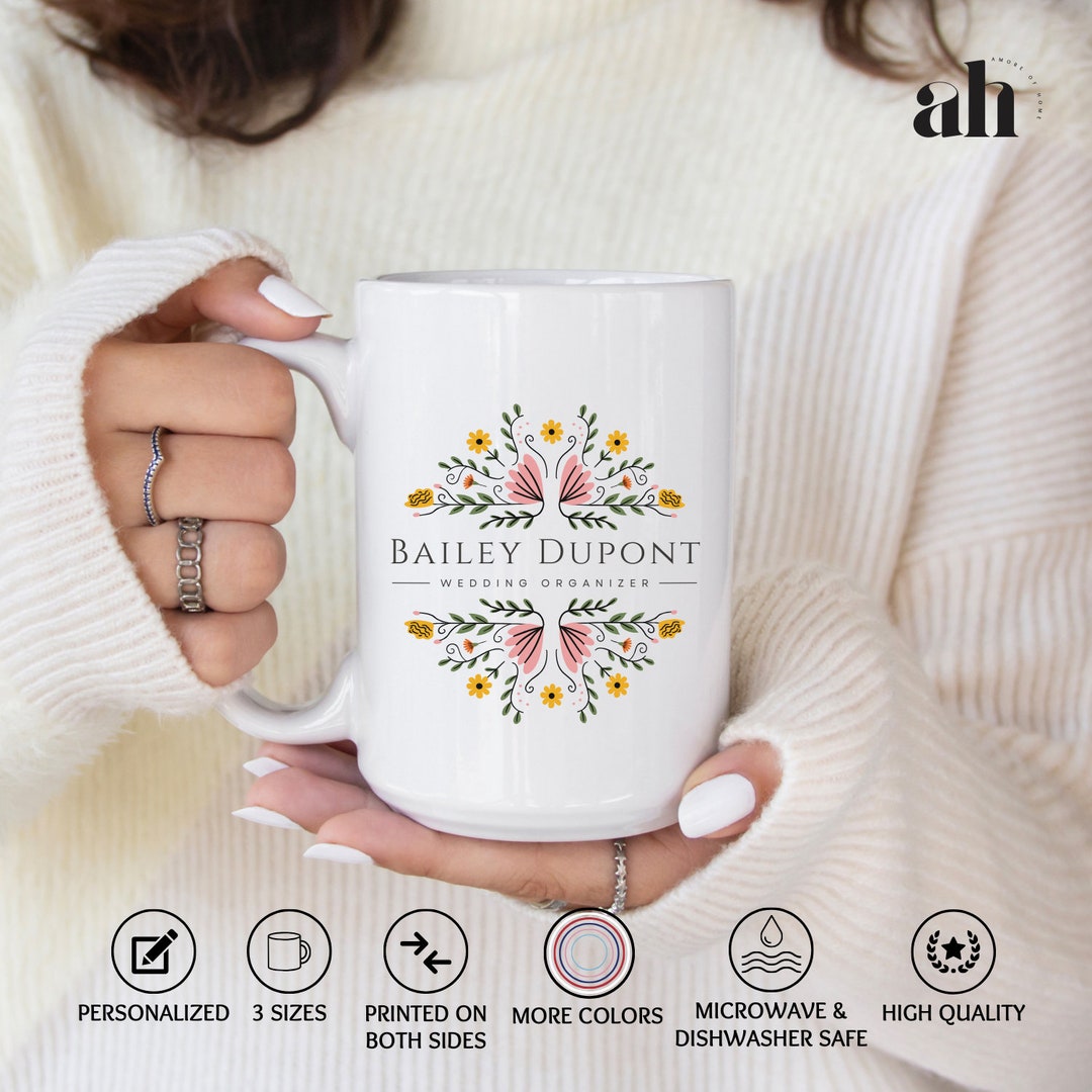 Custom Coffee Mug Business Logo Custom Mug Custom Photo Mug ...