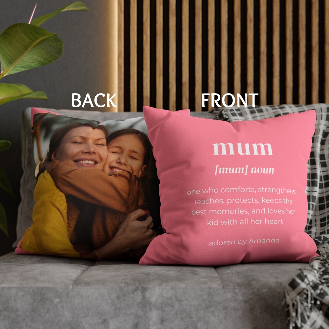 Custom Mum Gift Mom Custom Pillow Cover Mother Day Gift Mom Birthday ...