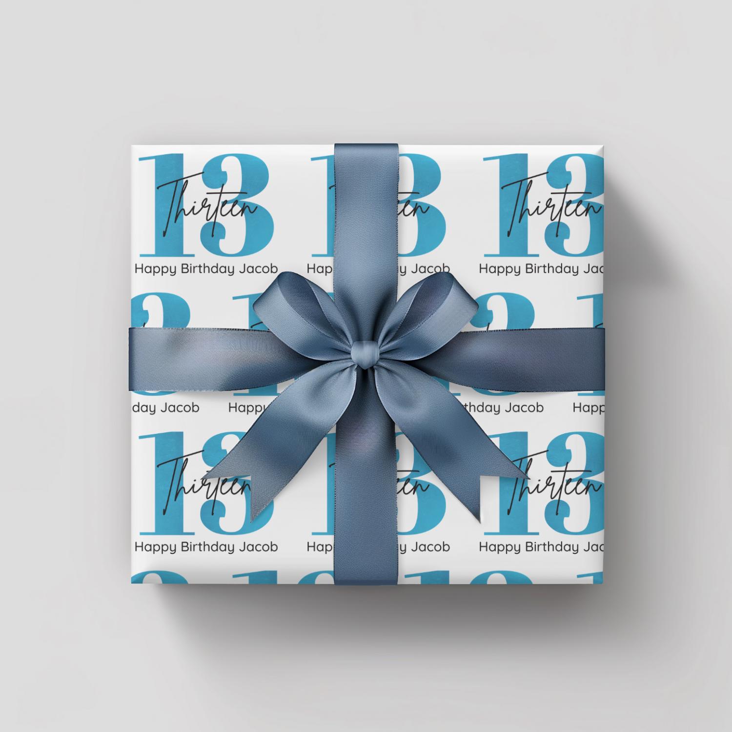 18th Birthday Wrapping Paper Custom Birthday Gift Wrapping Paper Custom ...