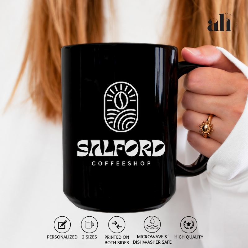 Personalized Coffee Mugs Logo - Etsy