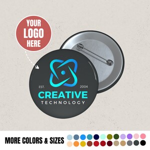 Business Logo Pin Button Custom Pin Bulk Gift Personalized Pin Custom ...