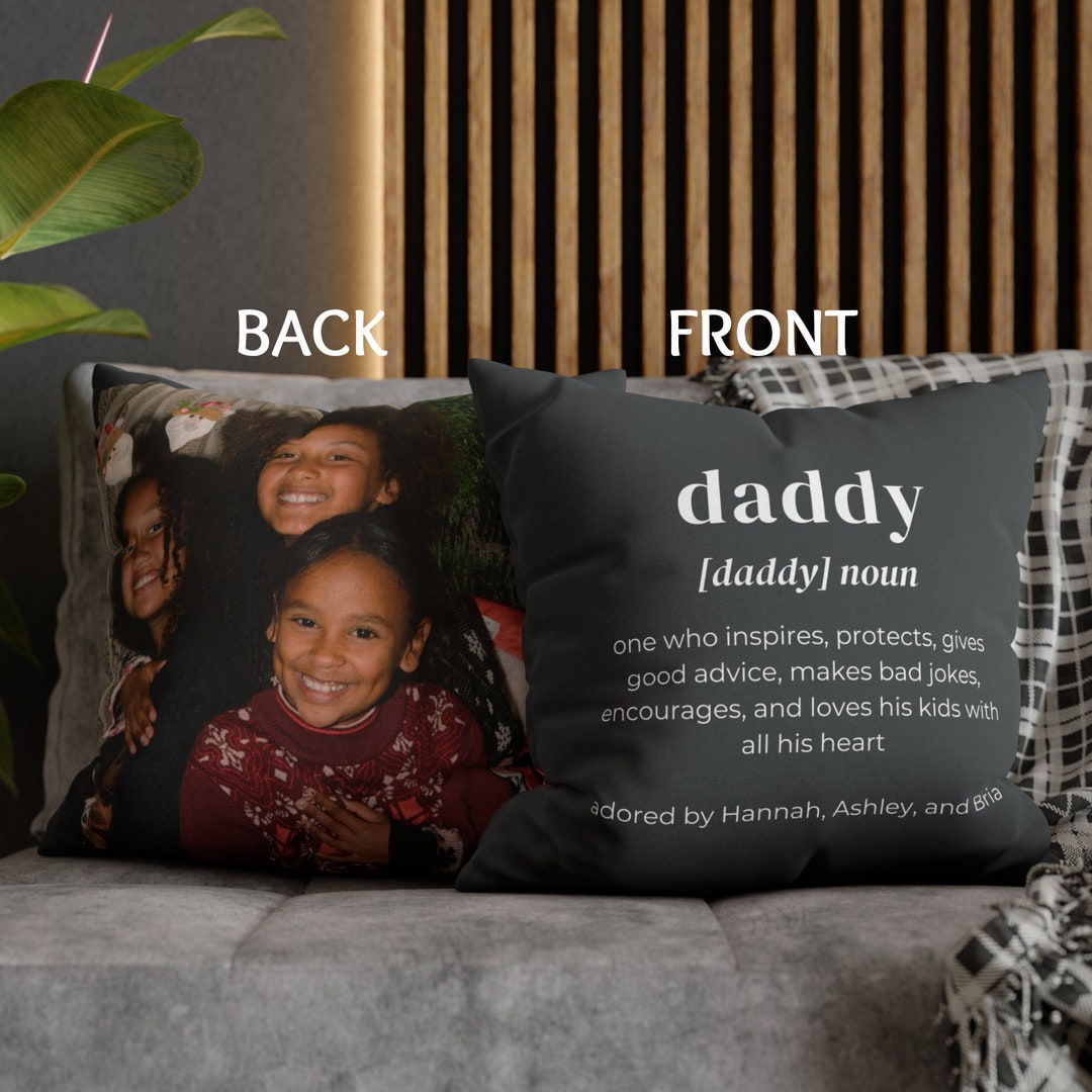 Custom Daddy Gift Dad Custom Pillow Cover Daddy Day Gift Fathers Day ...
