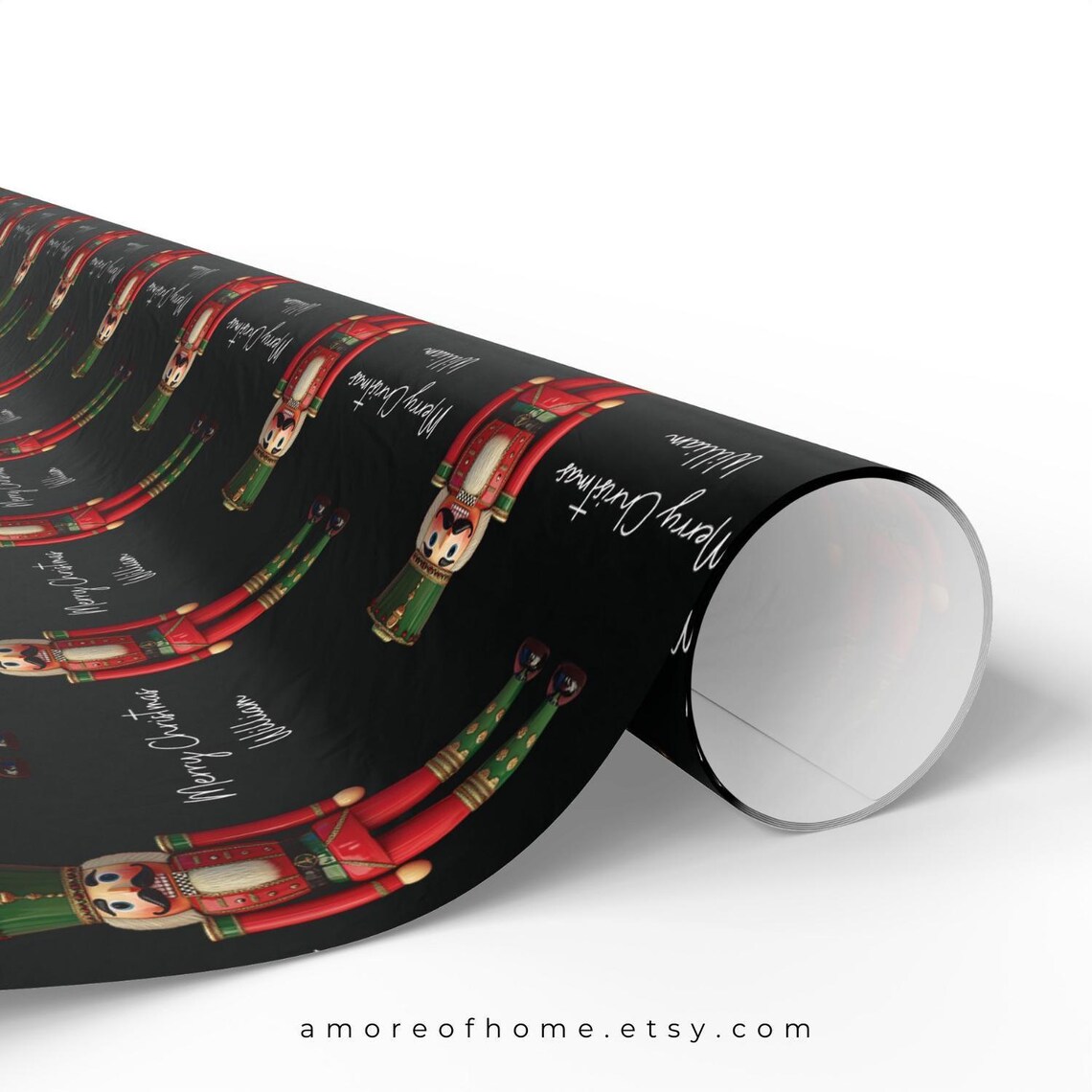 Personalized Christmas Wrapping Paper Nutcracker Wrapping Paper Roll ...