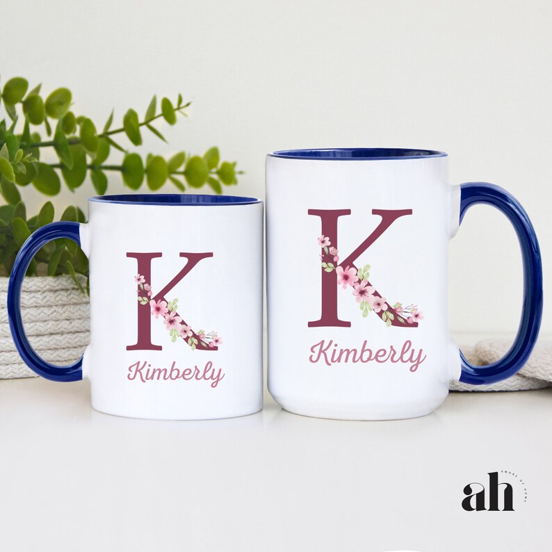 Personalized Name Mug Custom Coffee Mug Custom Mug Name Initial ...