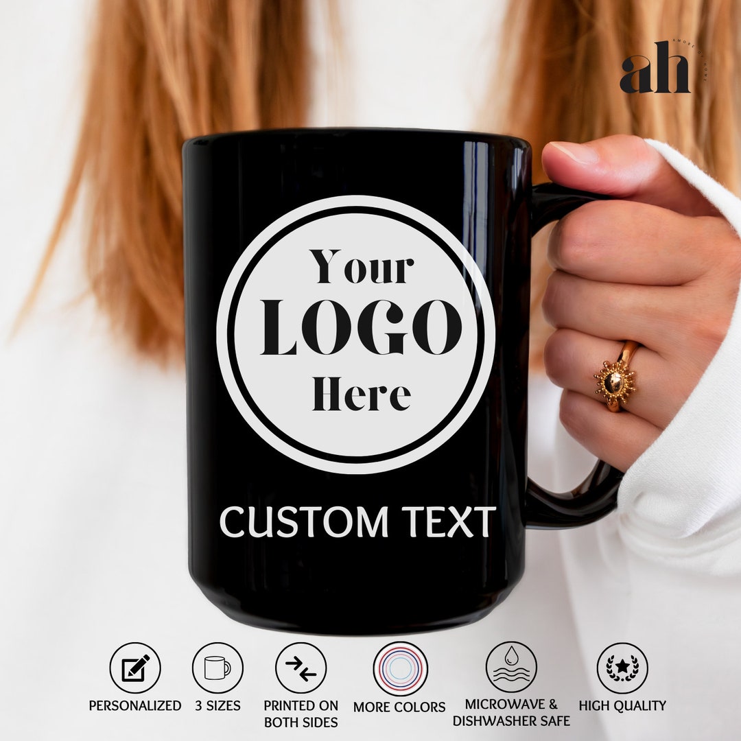 Custom Coffee Mug Business Logo Custom Mug Custom Photo Mug ...