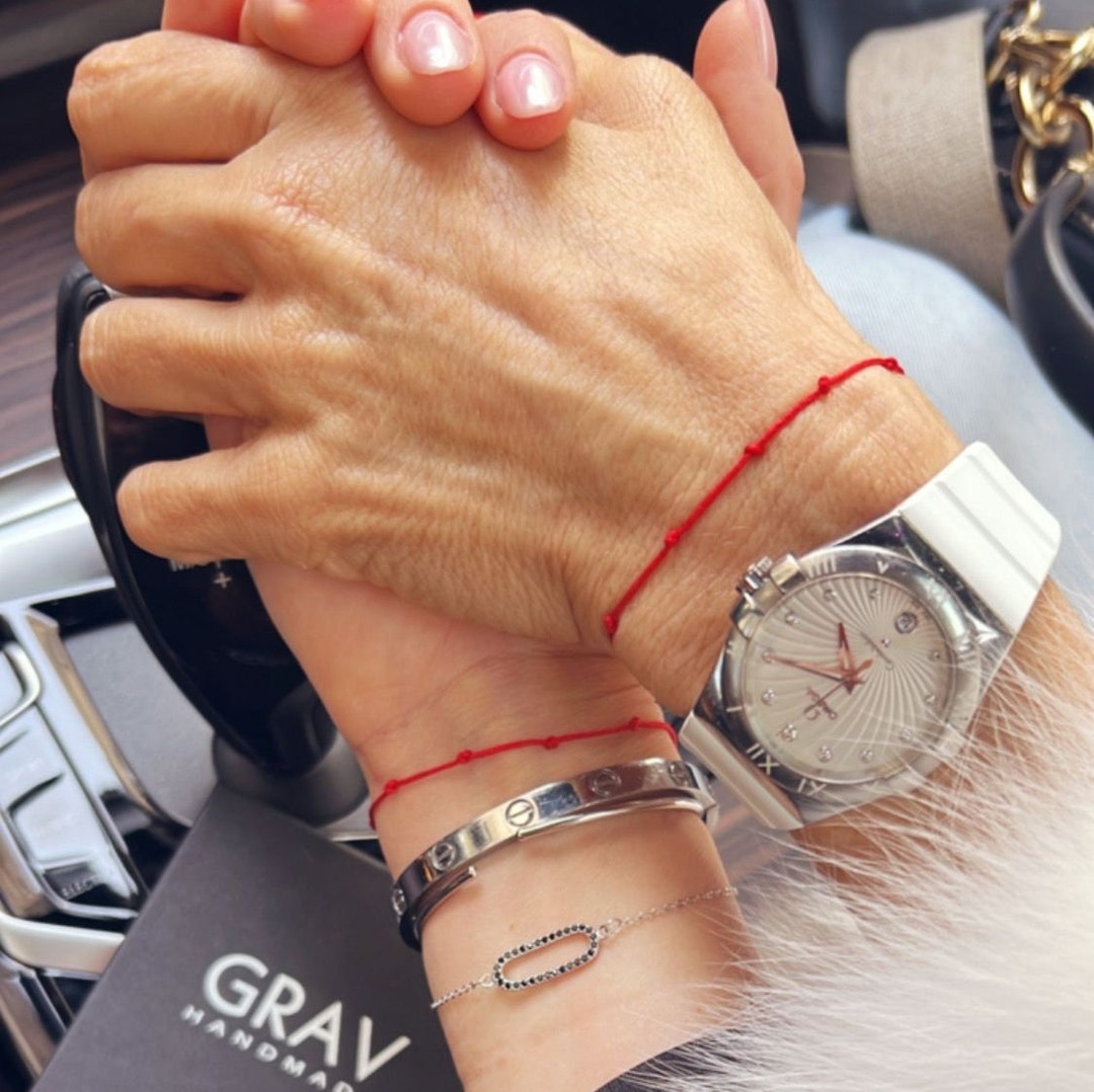 Red Kabbalah protection bracelet traditional Kabbalah Lucky jewel with ...