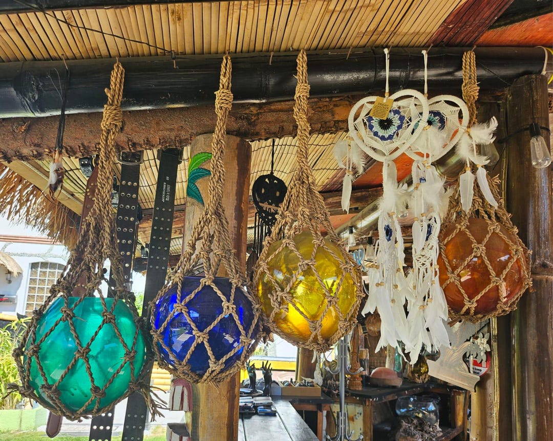 Decorative Hanging Glass Balls in a Set of 4, Glass Ball Garden House ...