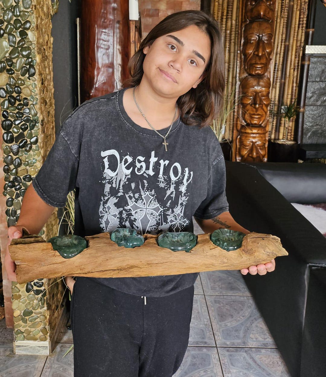 Advent Wreath Root Wood Gamal Wood Tealight Handmade Root Wood ...