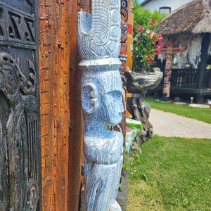 Totem Pole Wooden Garden-home Decoration Handmade Totempole Height 1.50 ...