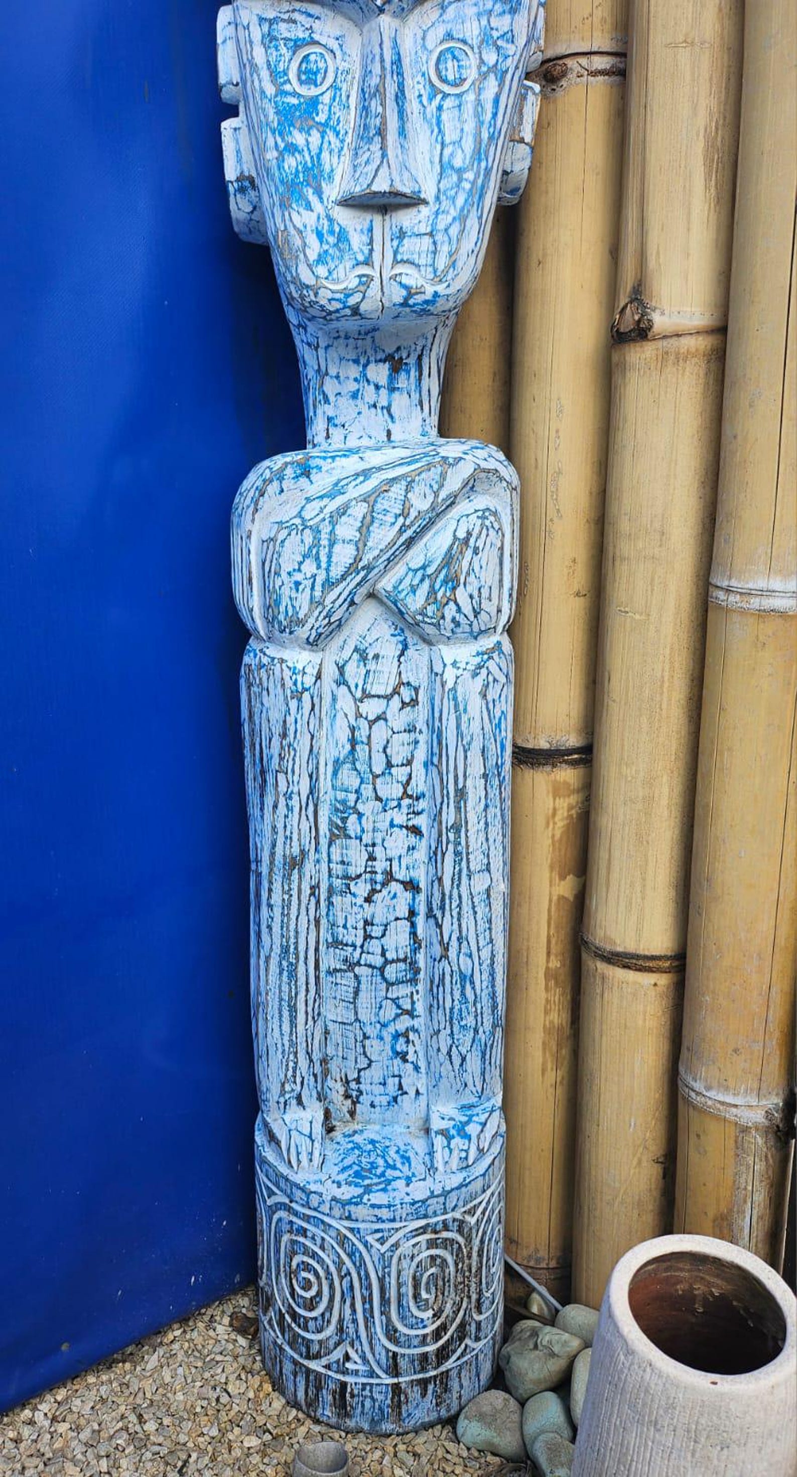 Statue-skulptur Maya-inka Azteken Garten-haus Deko Höhe 1,50 Meter 59 ...