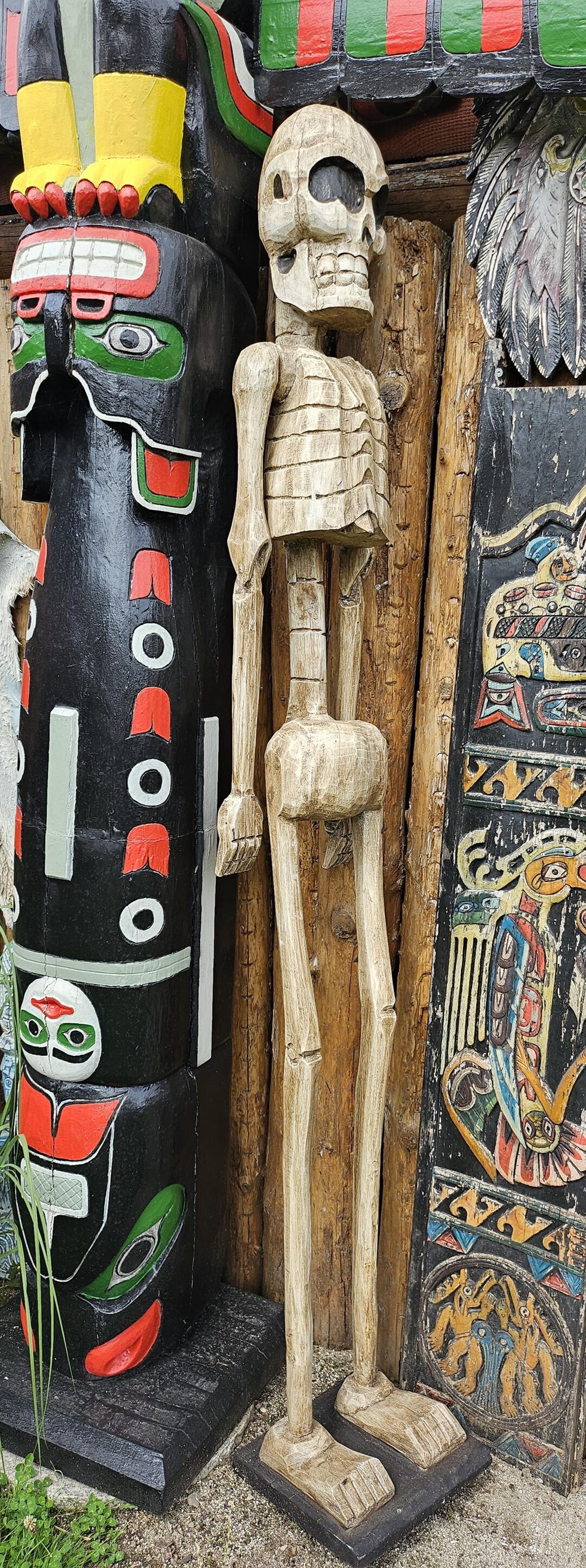 Skeleton Life-size Skeleton Wooden Figure Made of Wood Decoration ...