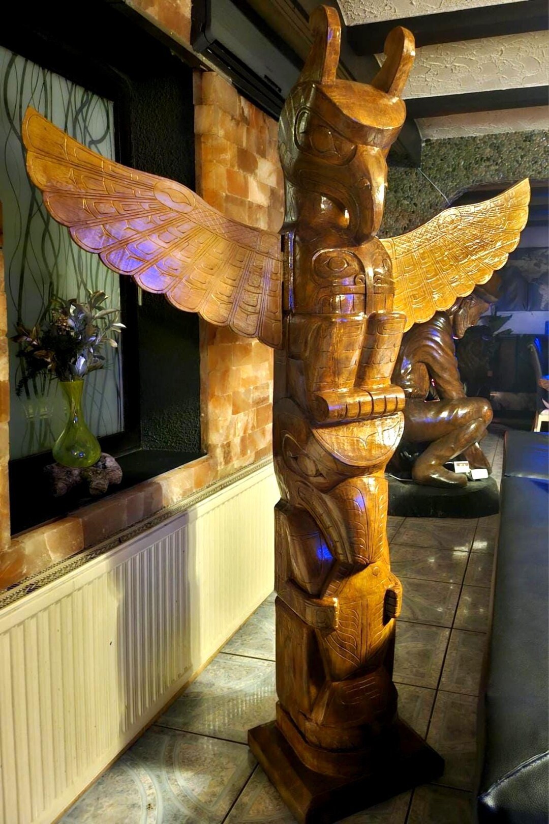 Totem Pole Wood by Jerome Collection Indian Totem Height 2,00 Meters 78 ...