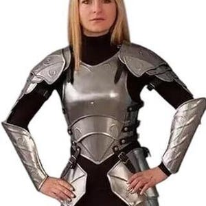 Medieval Armor Female Fantasy Steel Armor Lady Cuirass Silver Dress ...
