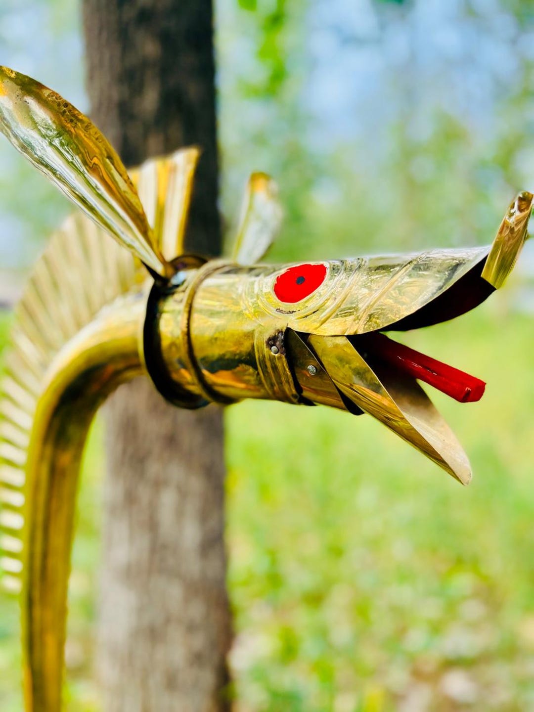 Serpent Carnyx Celtic War Horn Replica - Fully Playable Medieval Celtic ...