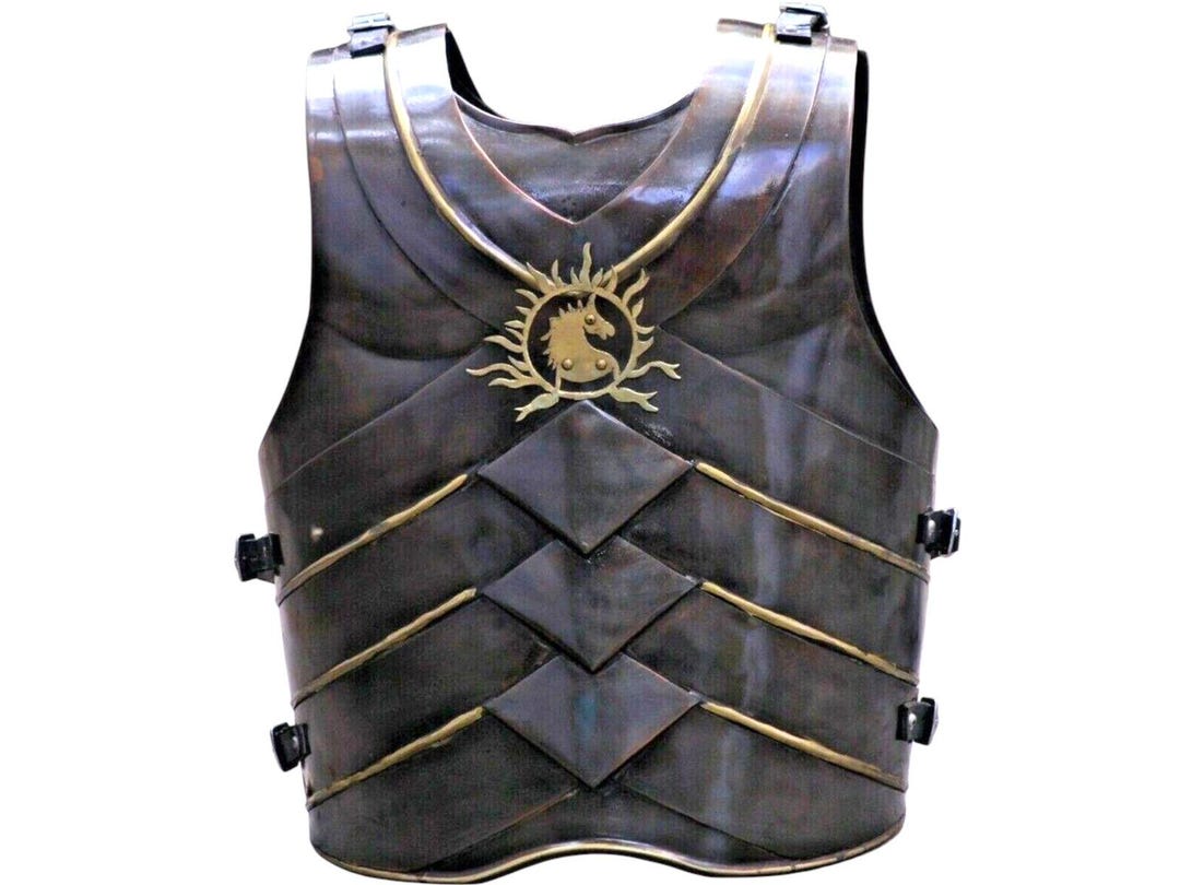 Halloween Medieval Steel Body Armor Greek Thorax Cuirass Knight ...