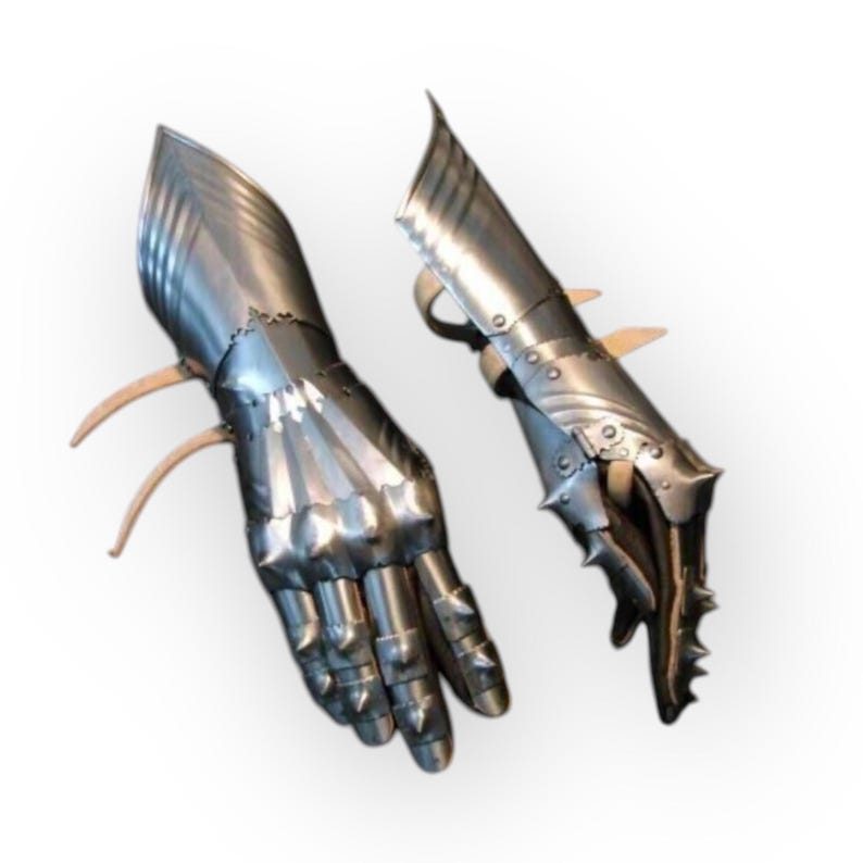 Stainless Steel Medieval Gothic Gauntlets Knight Armor Gloves - Etsy