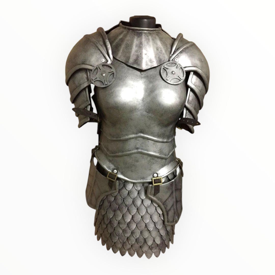 Medieval Full Steel Body Female With Skirt Full Body Lady Set Armor ...