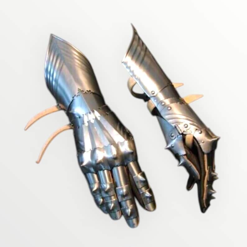 Stainless Steel Medieval Gothic Gauntlets Knight Armor Gloves - Etsy