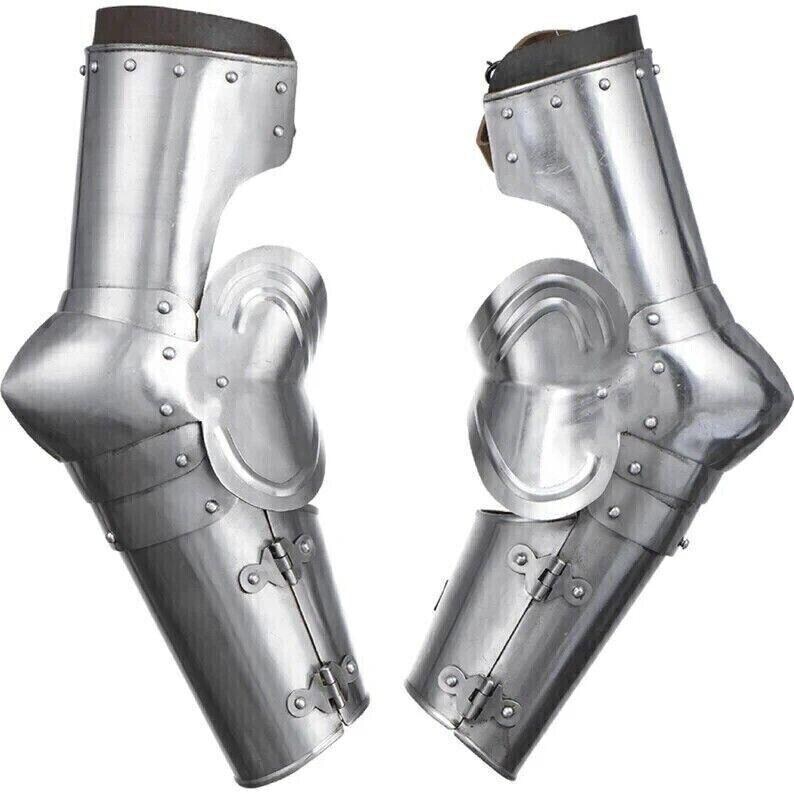 15th Century Steel Full Arm Armor Medieval Armor Cosplay LARP Leg Guard ...