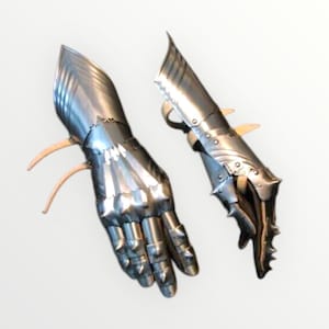 Stainless Steel Medieval Gothic Gauntlets Knight Armor Gloves - Etsy