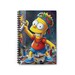 Bart Simpson Mischievous Spray Paint Spiral Notebook, Personalized ...