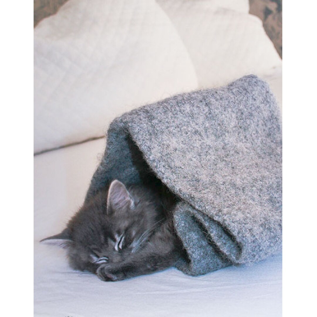 DIY Pattern Pdf, Felt Cat Cave, Cat House, Cat Toys, Cat Tunnel Bed ...