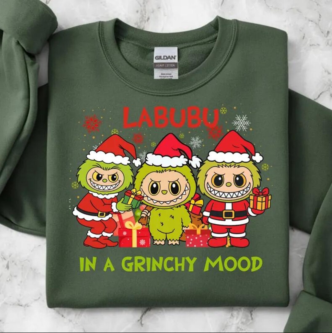 Labubu Grinch Png,merry Grinchmas Png,merry Christmas Monster Doll Png ...