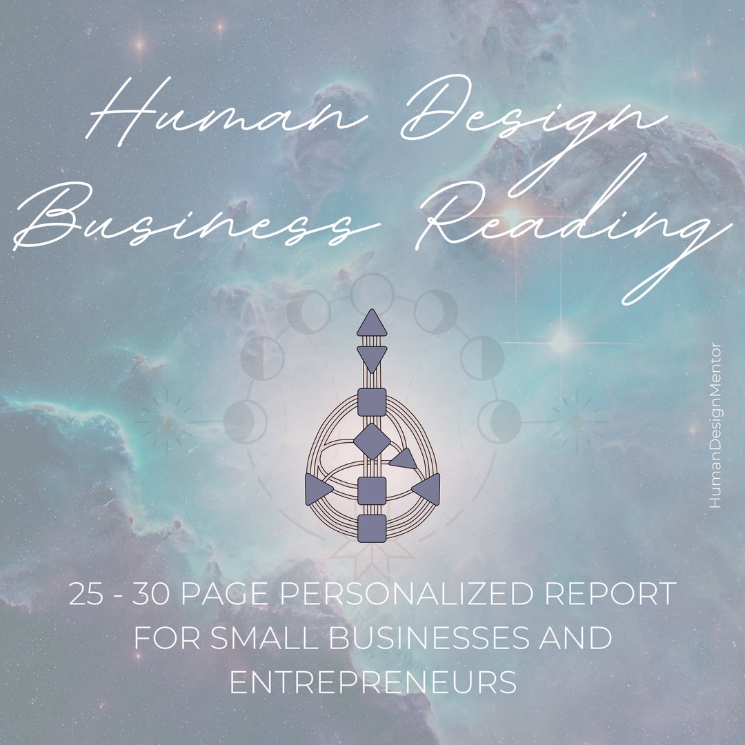 Human Design Chart Reading for Business, Human Design Birth Chart ...