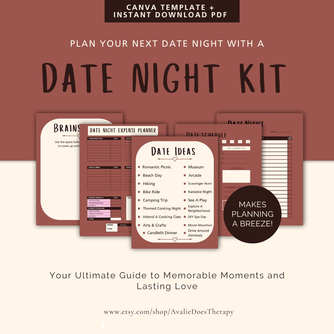 Ultimate Date Night Planning Kit romantic Couples Ideas ideas, Budget ...