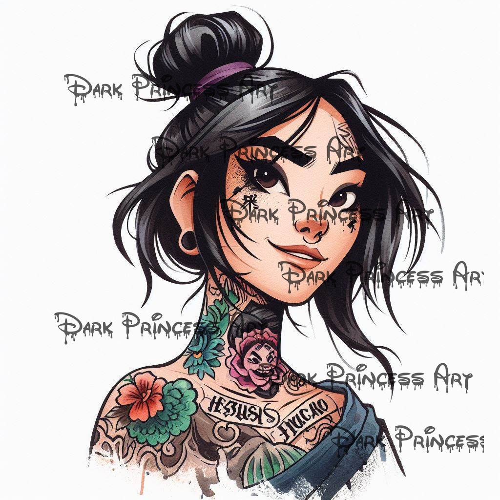 Mulan Clipart PNG, Princess Clipart, Mulan, Disney Princess, Rock, Punk ...