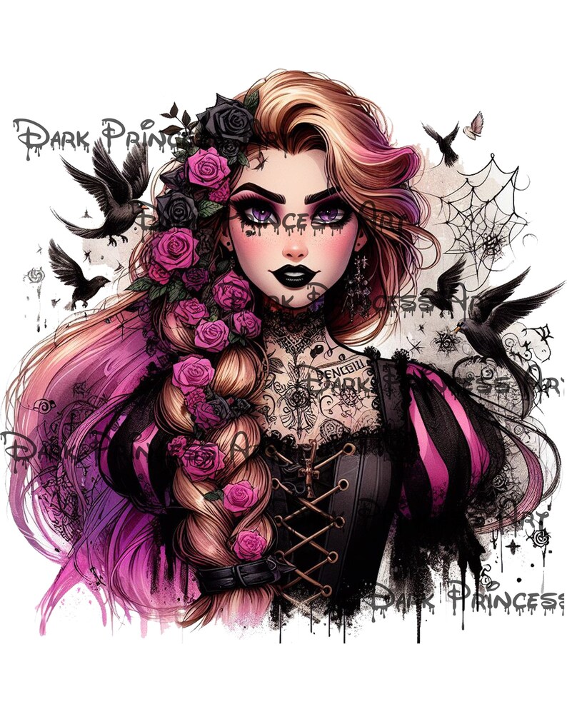 Rapunzel Clipart PNG, Princess Clipart, Rapunzel Gothic, Disney ...