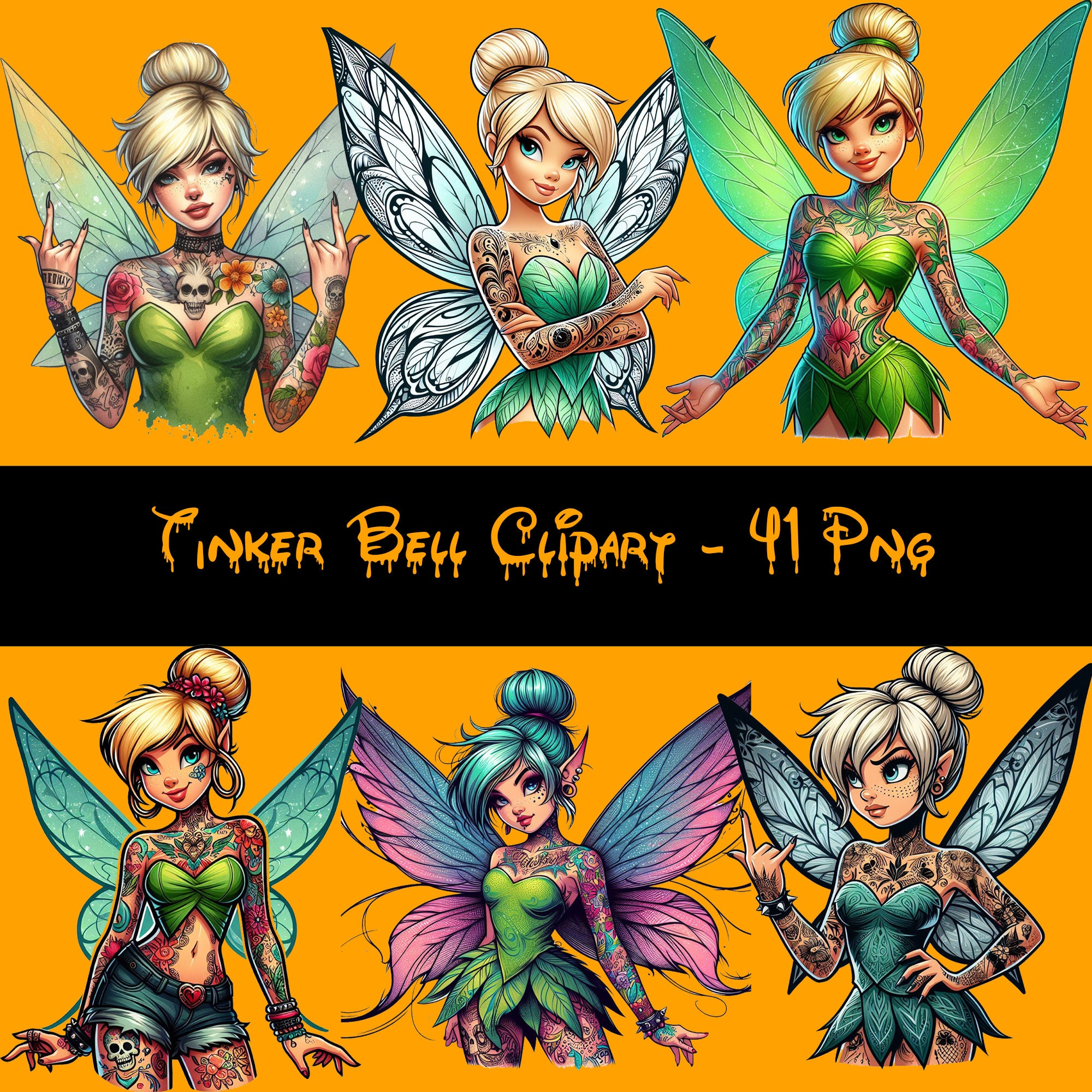 Tinker Bell Clipart PNG, Princess Clipart, Tinker Bell Rock, Disney ...