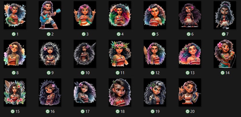 Moana Clipart PNG, Princesa Clipart, Moana, Princesa Disney, Rock, Punk ...