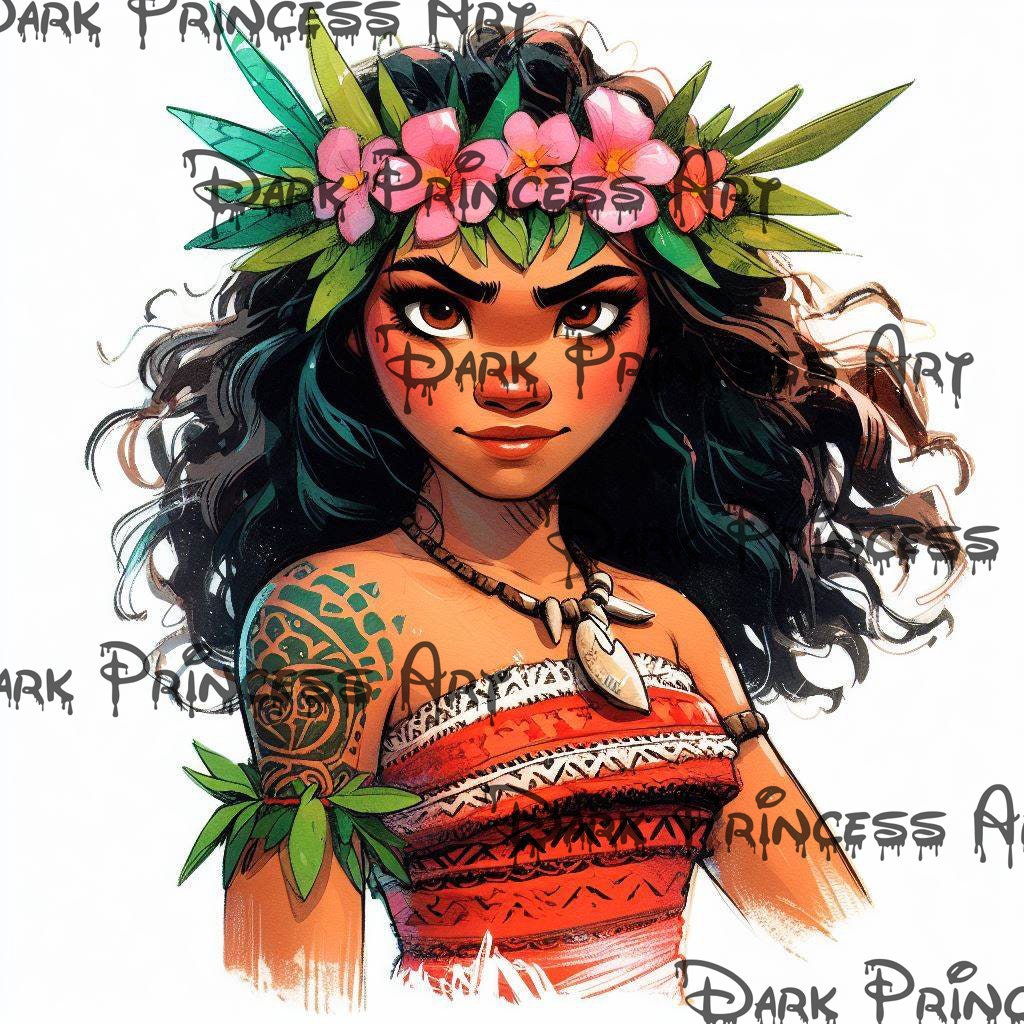Moana Clipart PNG, Princess Clipart, Moana, Disney Princess, Rock, Punk ...
