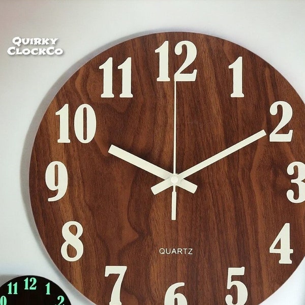 Wooden Wall Clock - Etsy UK