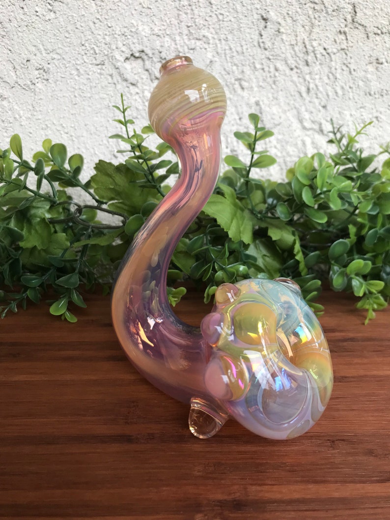The J-bone Fumed Glass Sherlock Pipe Stand up Sherlock Color Changing ...
