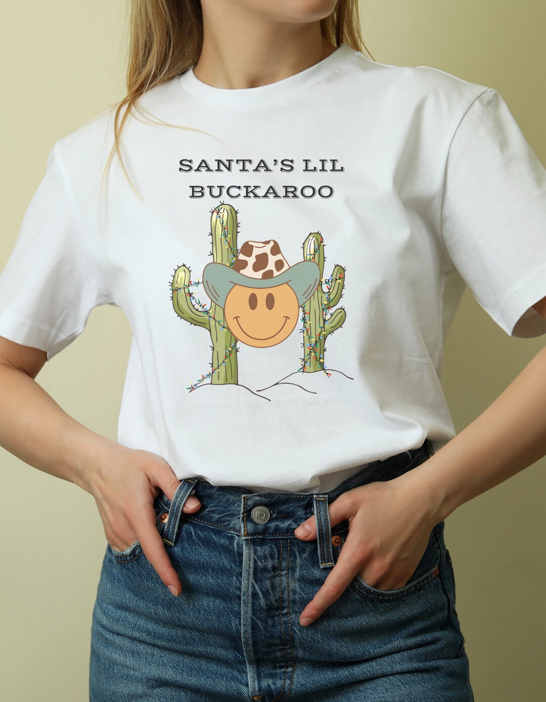 Santa's Lil Buckaroo SVG Cowboy Christmas SVG Western Christmas ...