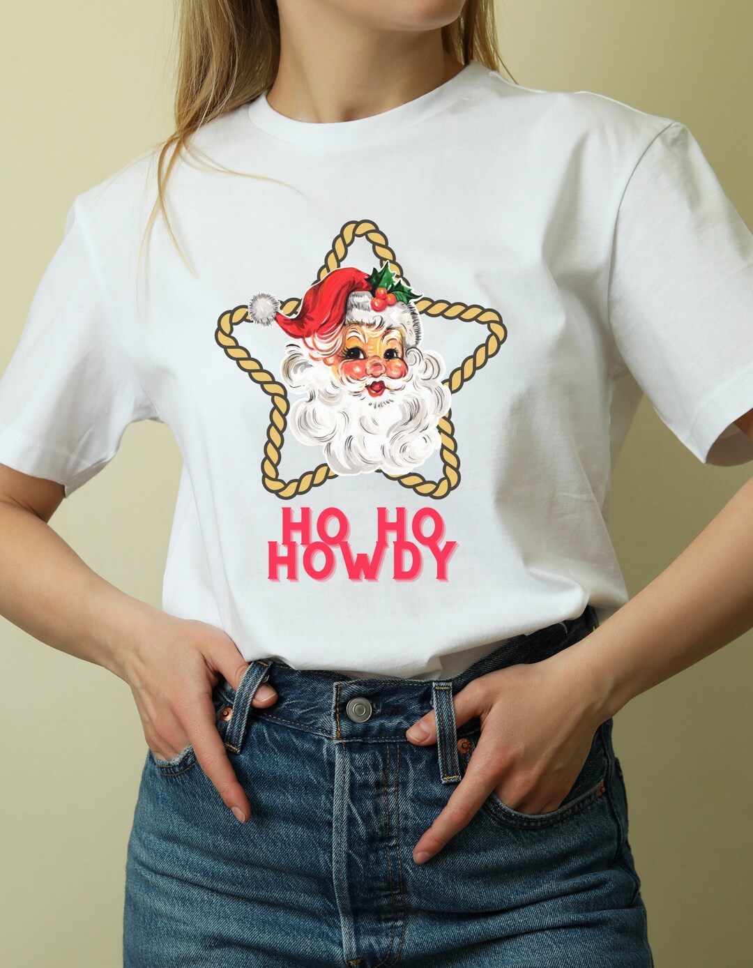 Western Christmas SVG Ho Ho Howdy Santa - Etsy