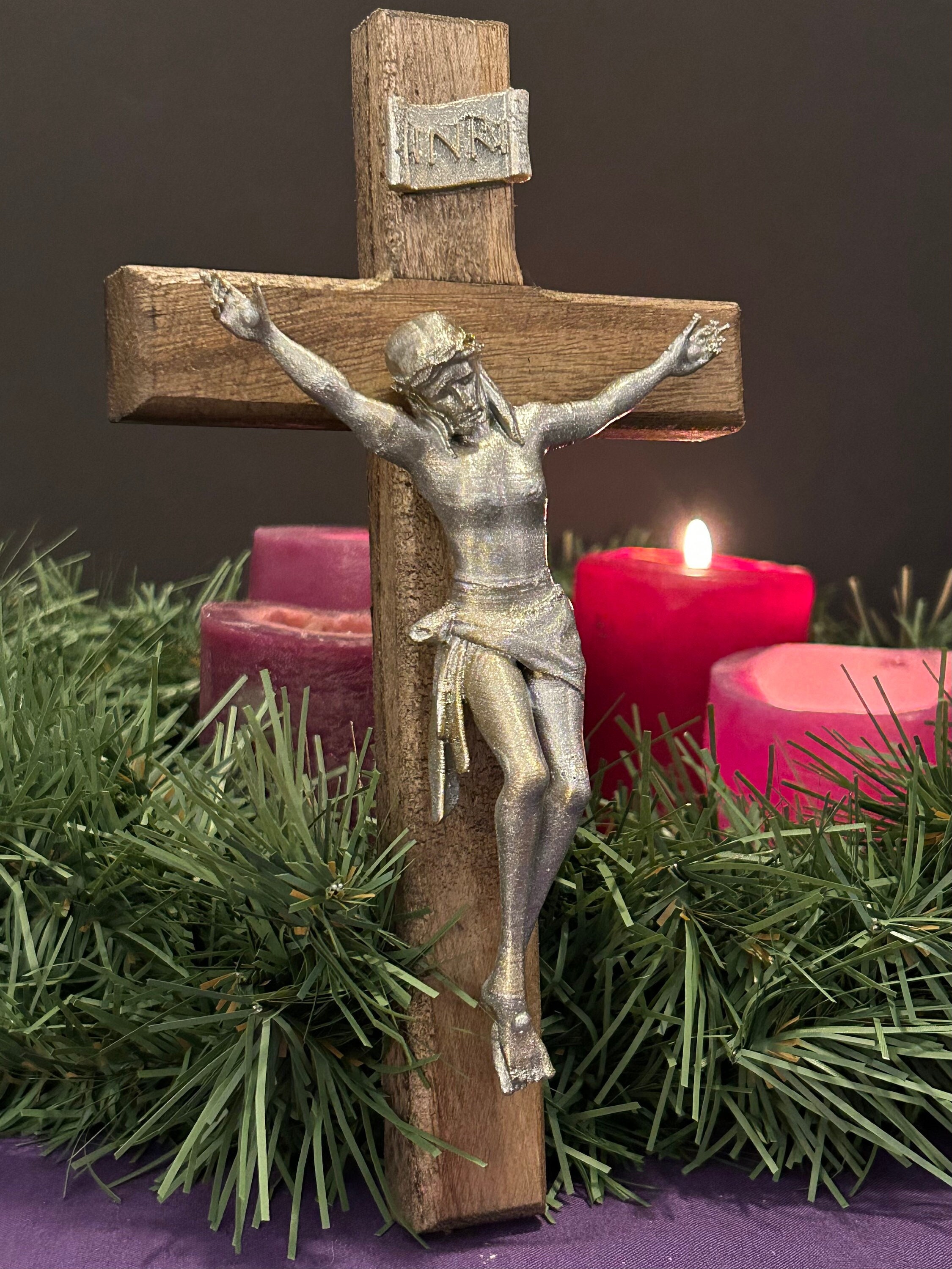 8 Hanging Crucifix Cross Jesus Christ Catholic Prayer Religious Wall ...