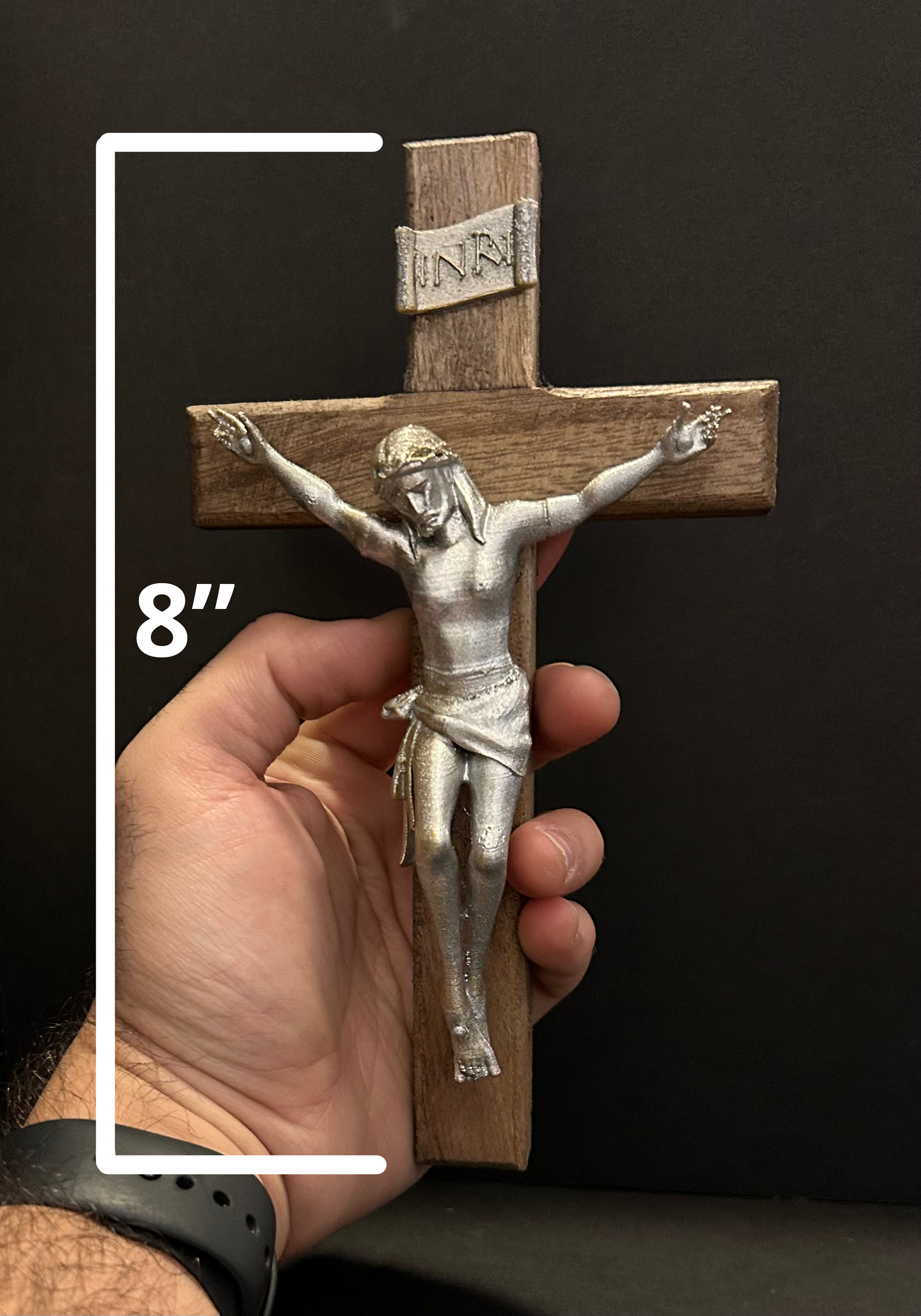 8 Hanging Crucifix Cross Jesus Christ Catholic Prayer Religious Wall ...