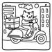 Cute Cats Coloring Pages – Stress Relief Set for All Ages, Downloadable ...