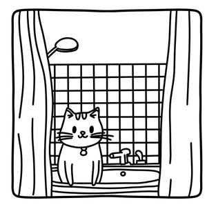 Cute Cat Coloring Pages - Stress Relief Fun for All Ages, for Cat ...